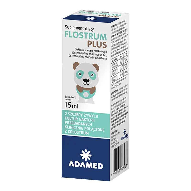 Flostrum Plus płyn 15 ml probiotyk colostrum, – Apteka Online